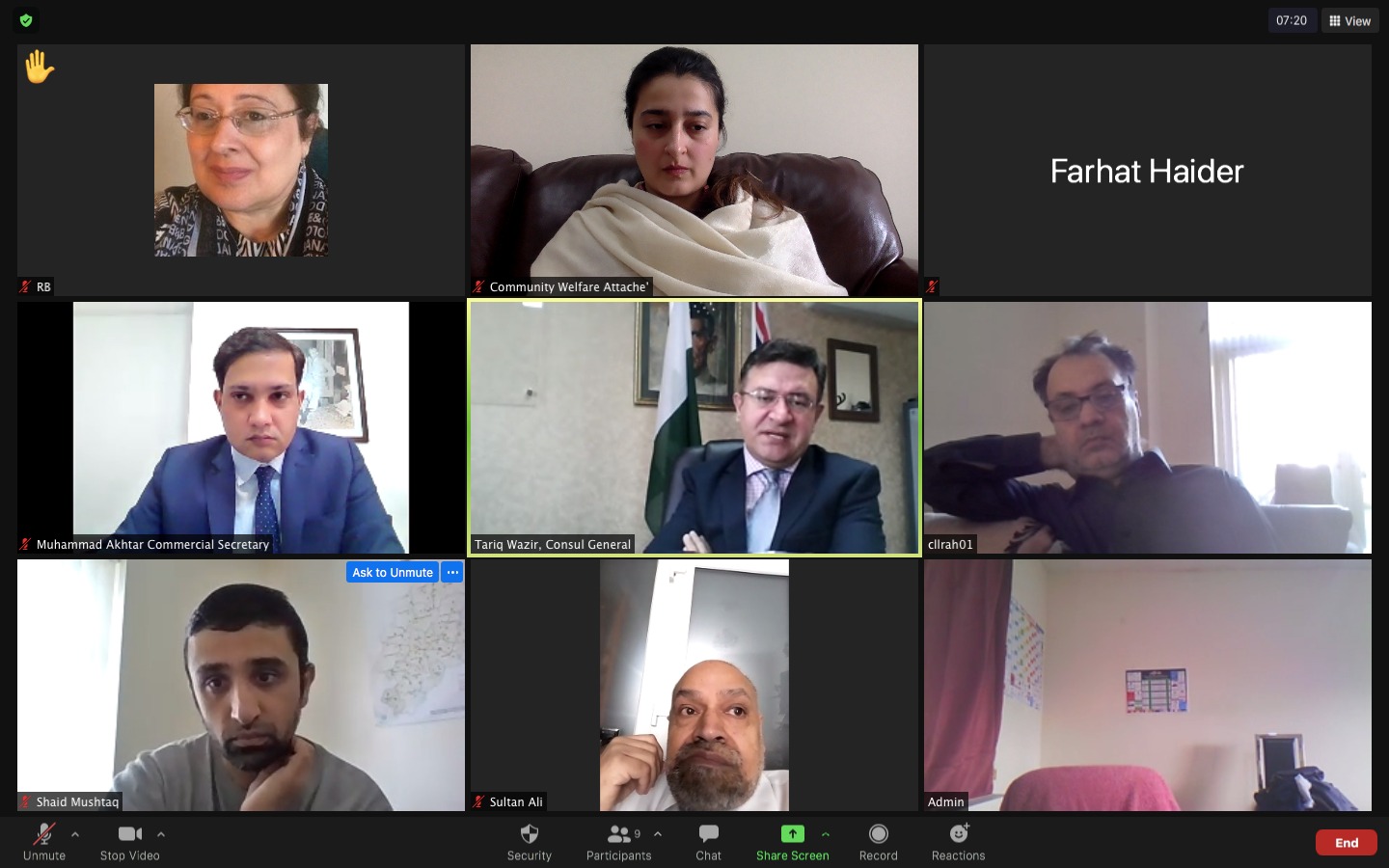 Consul General of Pakistan in Manchester held Virtual Khuli Katchehry ...